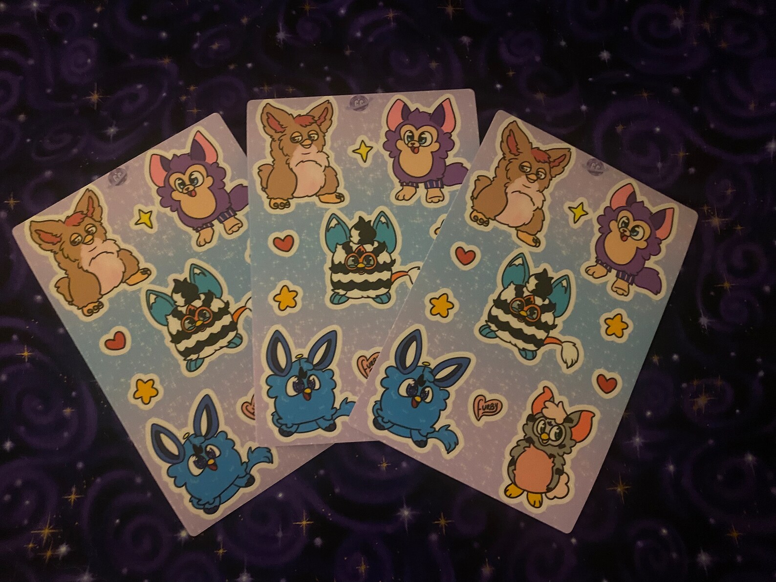 Furby Sticker Sheet || Stickers for Journal, Laptop, Waterbottle - Etsy