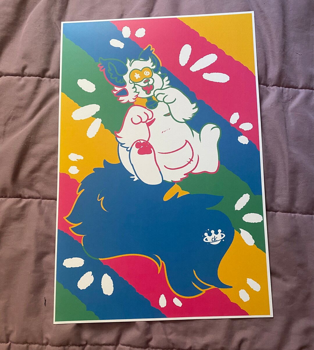 Color Pop ; 12"x18" Furry Art Print - Etsy UK