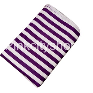 Purple Stripe Cotton Fabric, Summer Fabric, Ideal for Summer Dress Kids ...