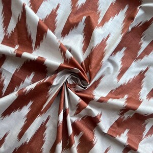 Elegant Ikat Print Fabric, 100% Cotton Fabric, Fabric for Dress Kimono ...