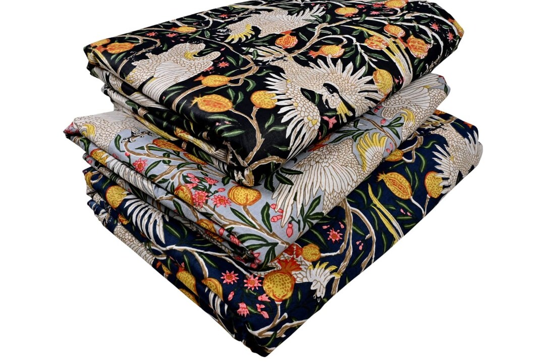 Parrot Print Fabric, Woman Dress Making Fabric, Light Weight Fabric ...
