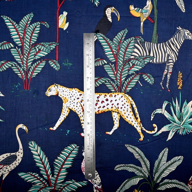 Jungle Print Fabric - Etsy
