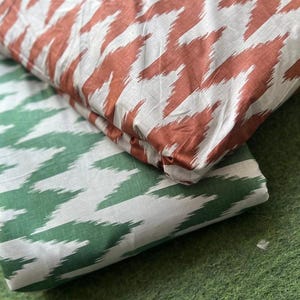 Elegant Ikat Print Fabric, 100% Cotton Fabric, Fabric for Dress Kimono ...