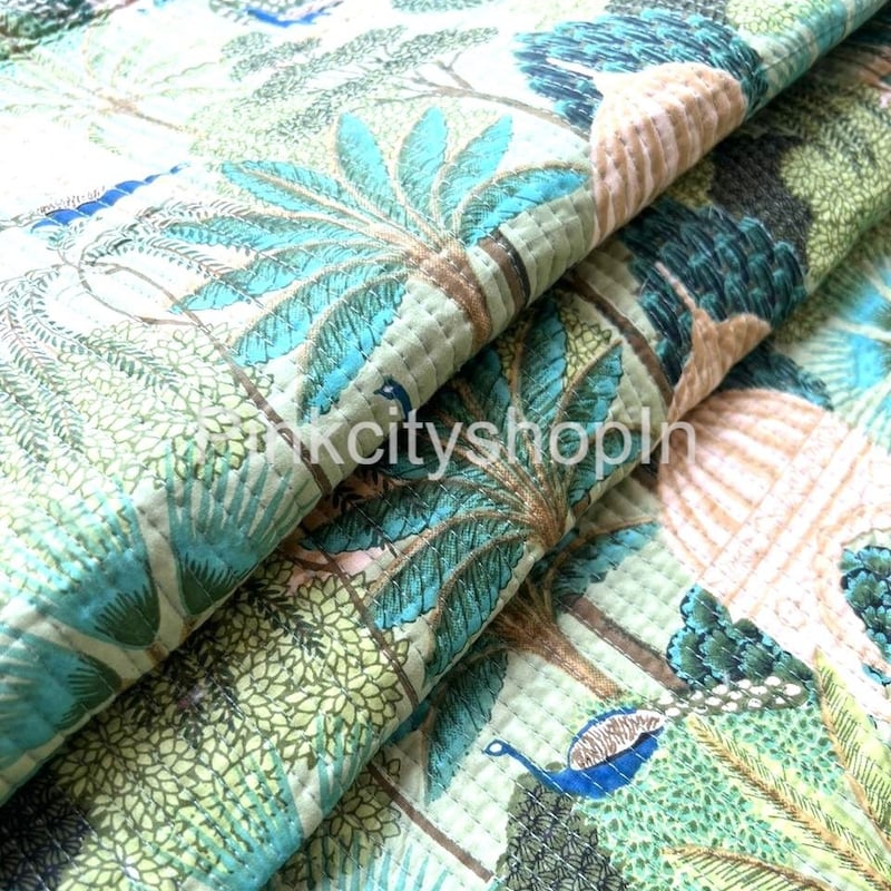 Peacock Print Fabric - Etsy