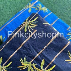 Palm Fronds Leaf Tree Fabric Tropical Leaves Material for Curtains ...