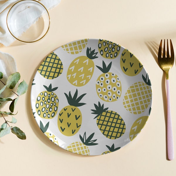 Pineapple Dinner Plates - Etsy