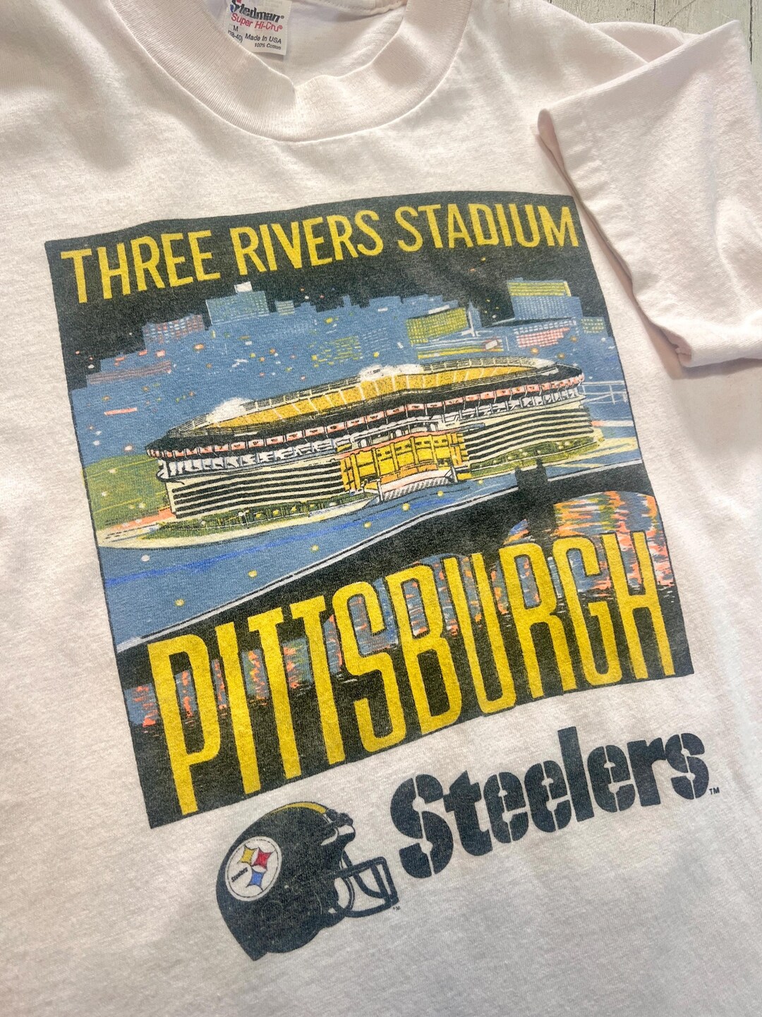 80’s Pittsburg Steelers Three Rivers Stadium Single Stitch USA - Etsy
