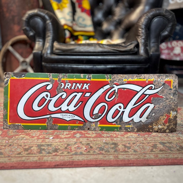 Porcelain Coca Cola Sign - Etsy