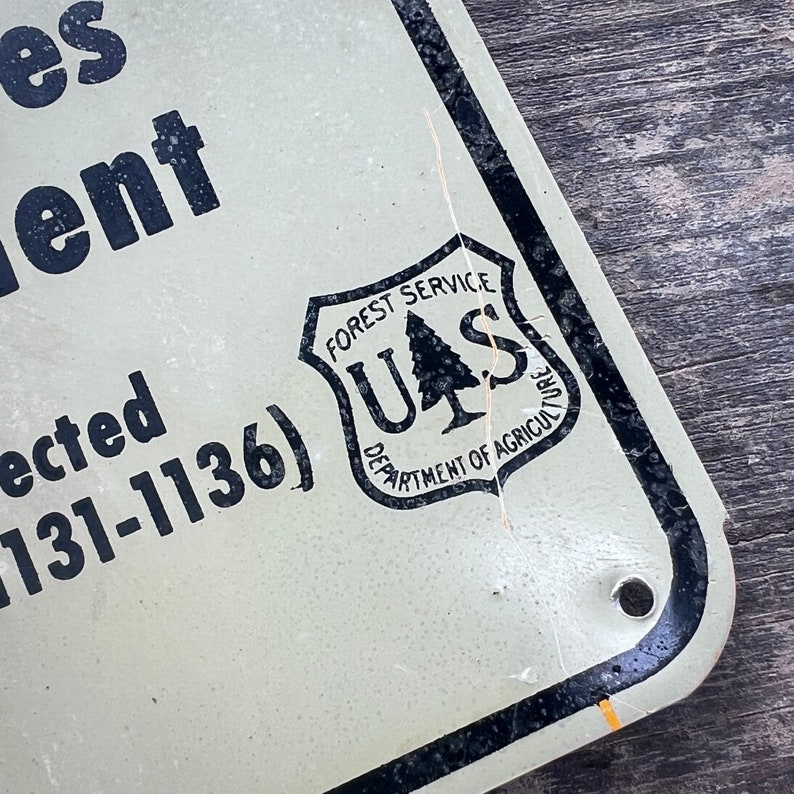 70s National Forest Wilderness Vintage Sign - Etsy