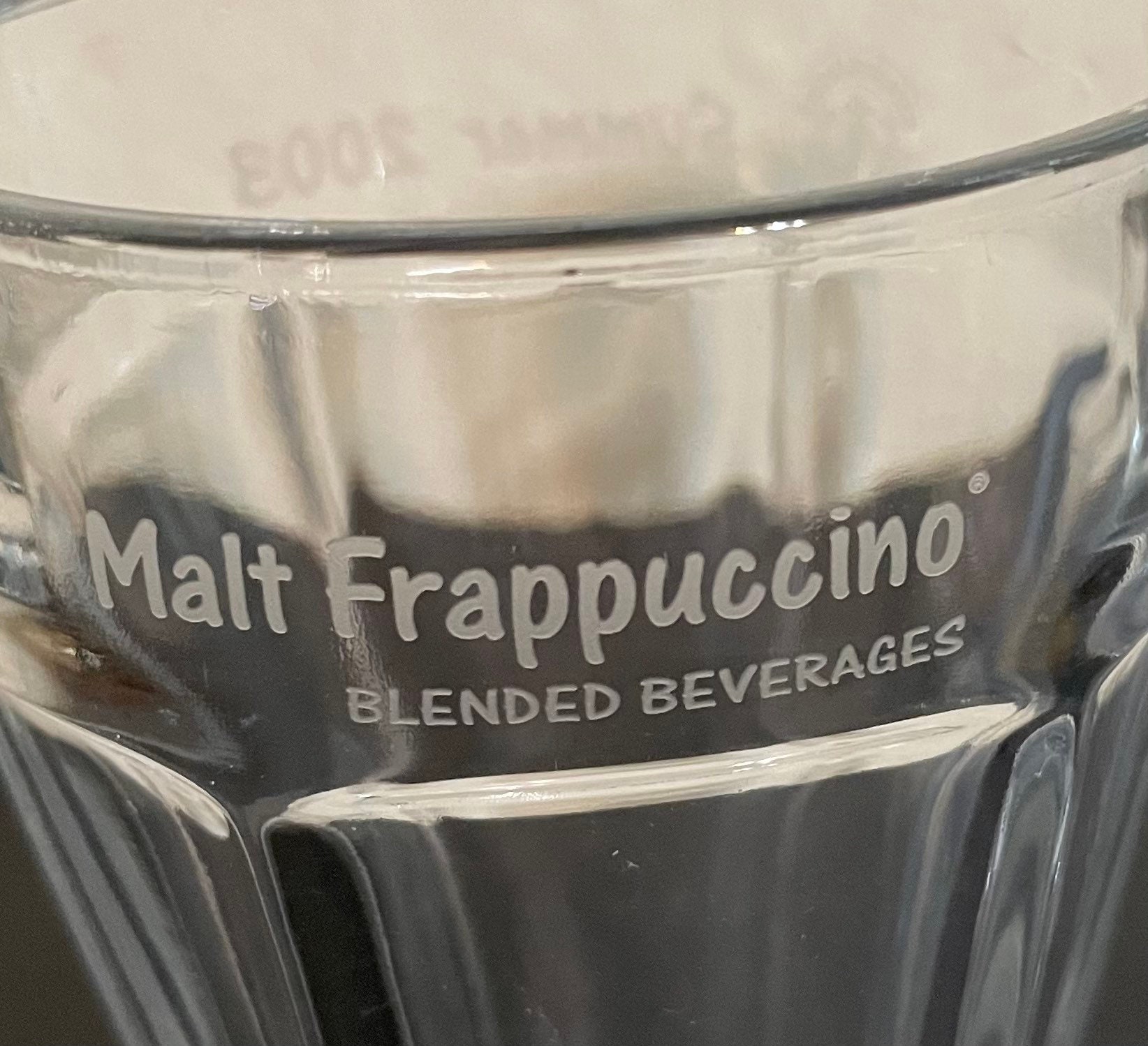 Starbucks Promotional Malt Frappuccino Glasses, Set of 2 - Etsy