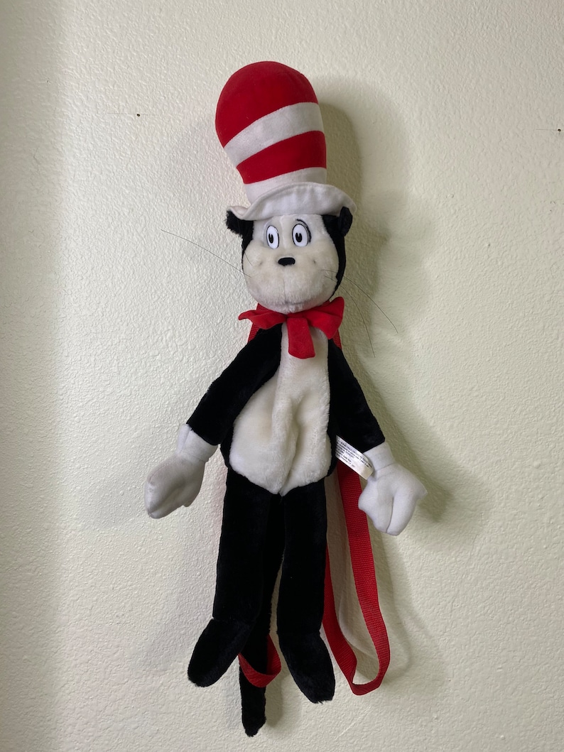 Dr Suess Cat in the Hat Backpack - Etsy