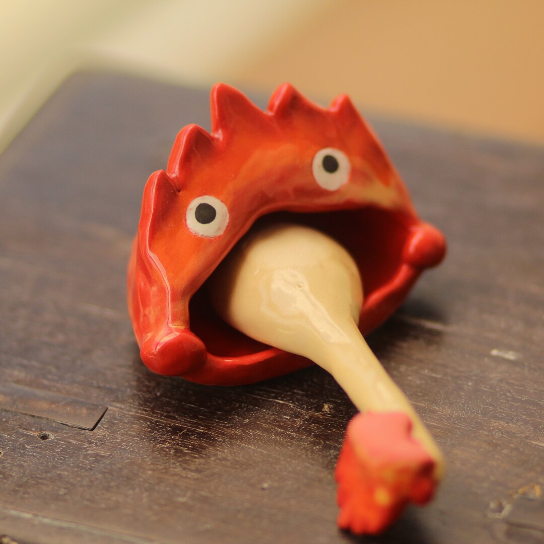 Pre-order Handmade Ceramic Fire Demon Spoon Rest, Unique Christmas Gift ...