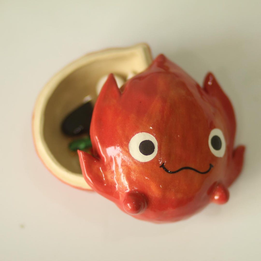 Cute Fire Demon Jar, Handmade Ceramic, Unique Gifts, Home Decor ...