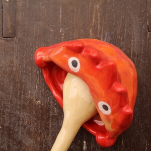 Pre-order Handmade Ceramic Fire Demon Spoon Rest, Unique Christmas Gift ...