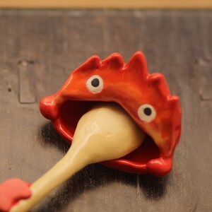 Pre-order Handmade Ceramic Fire Demon Spoon Rest, Unique Christmas Gift ...