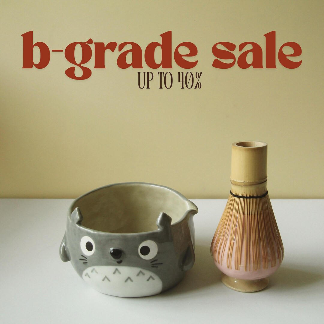 B-grade Cute Forest Spirit Handmade Ceramic Matcha Bowl, Anime ...