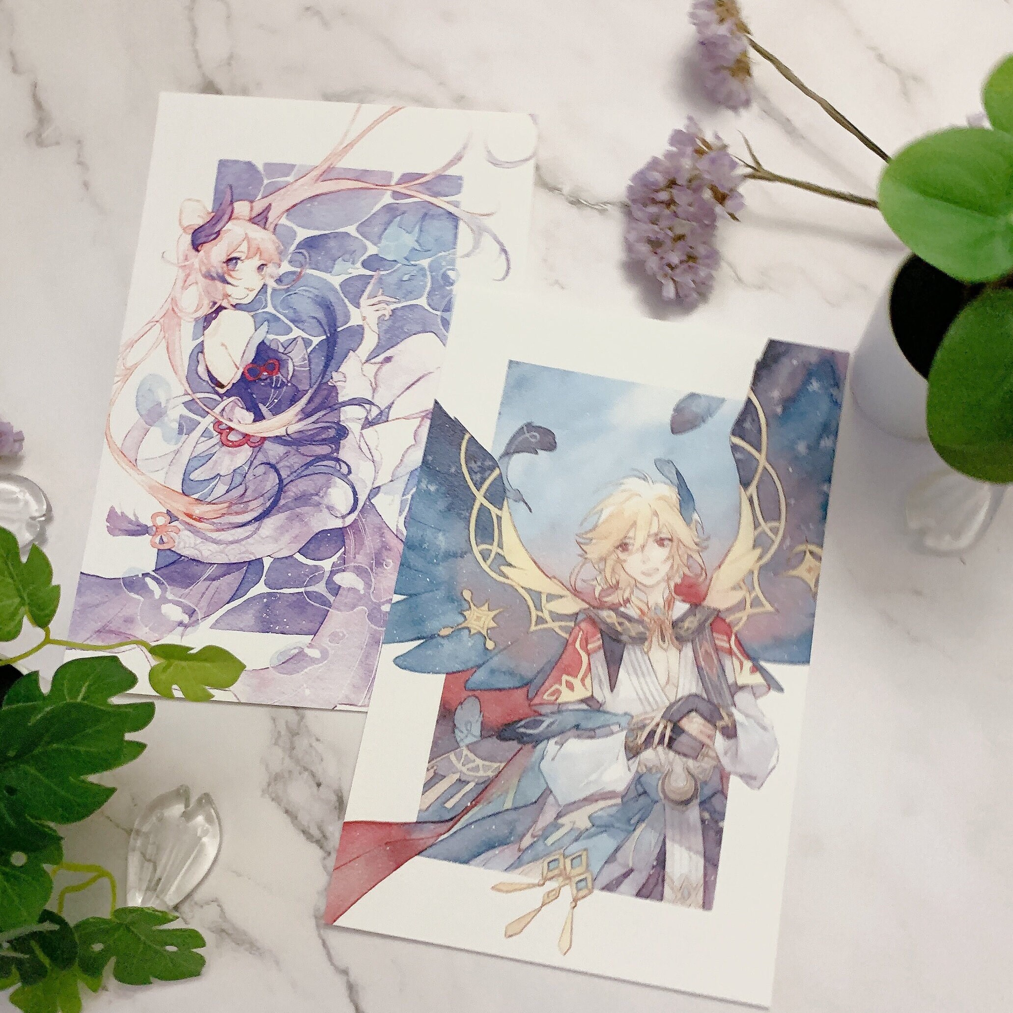 Genshin Kaveh Watercolor Prints - Etsy