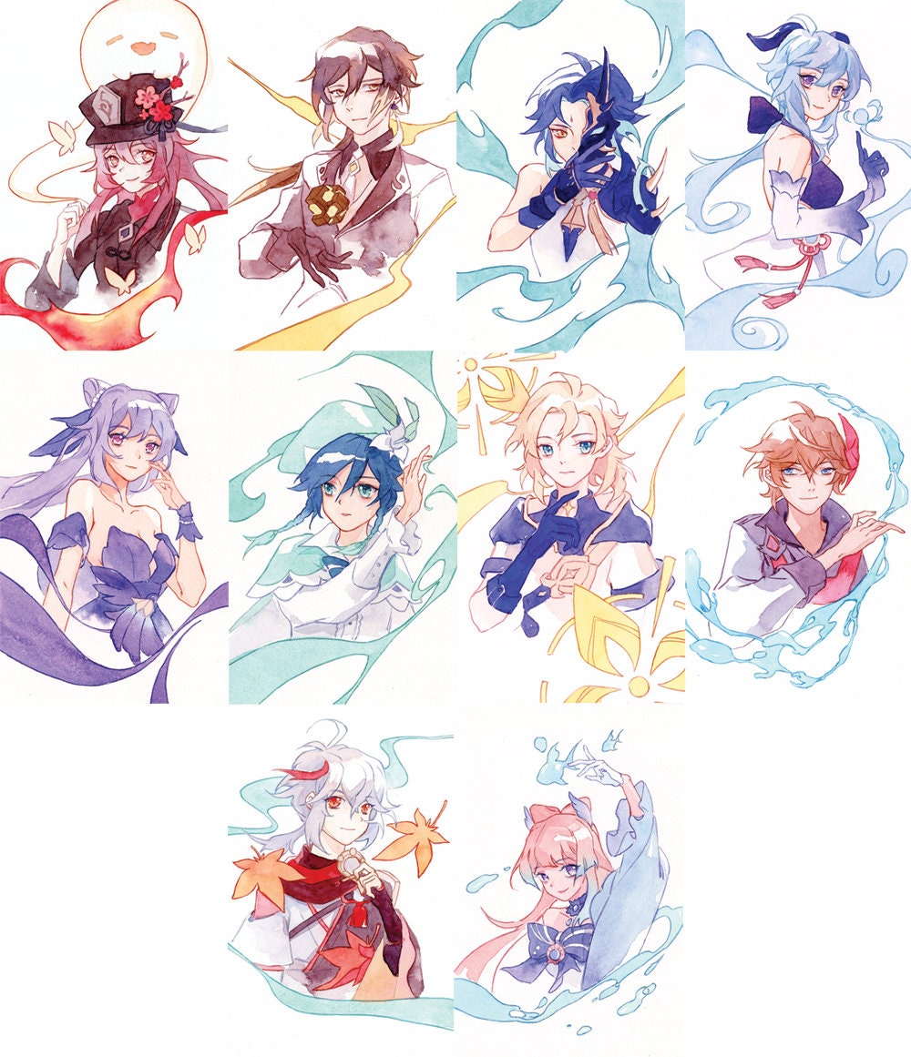 Genshin Impact Miniprints - Etsy