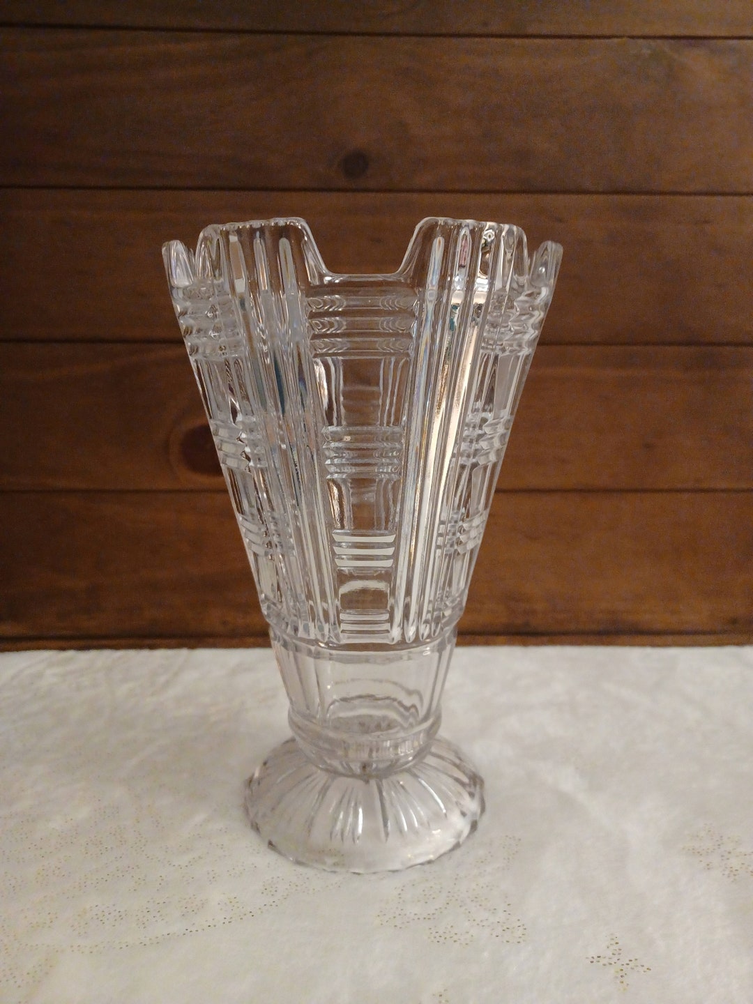 Art Deco 1930s Sowerby Depression Glass Vintage Vase pattern 2593 - Etsy