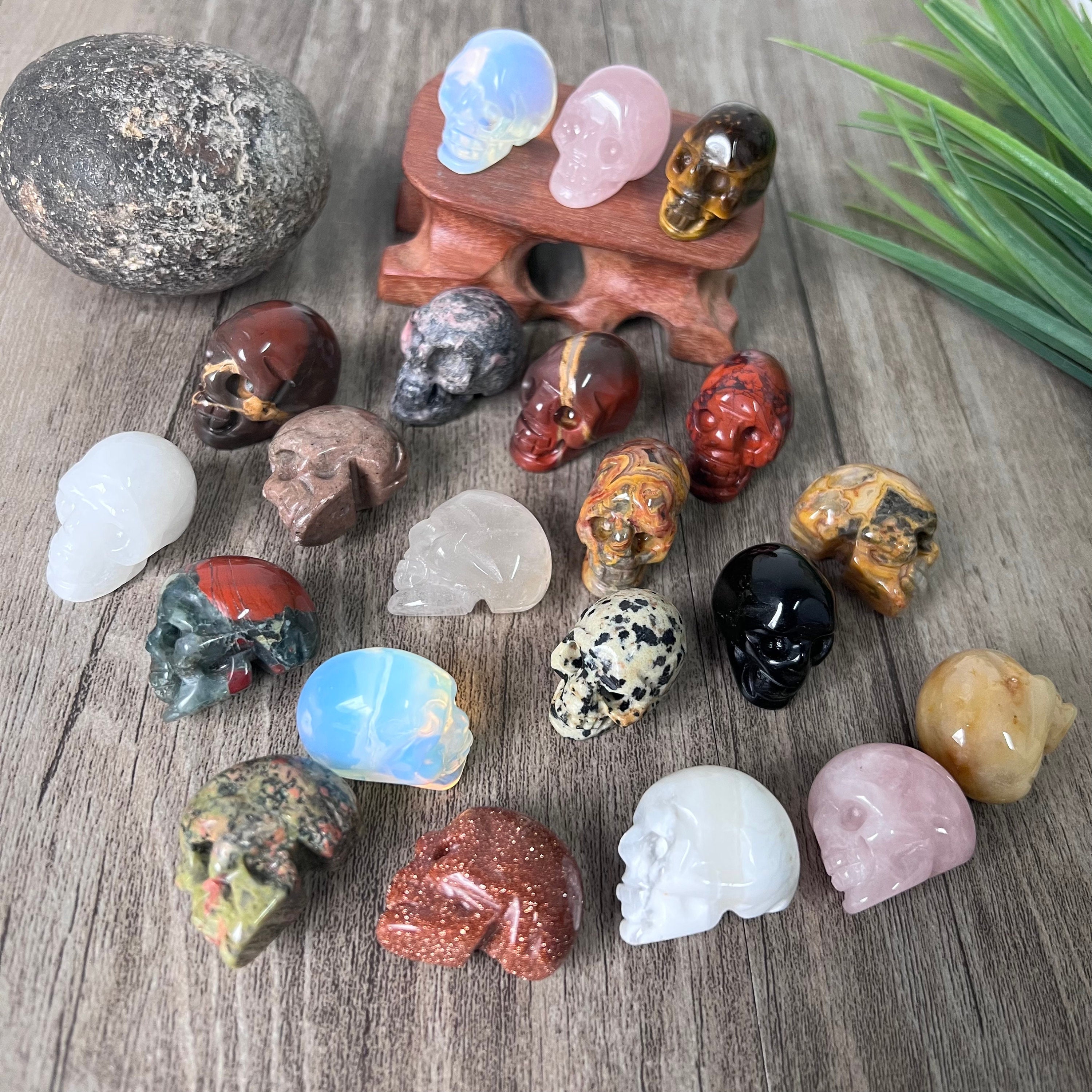 1 Inch Mini Crystal Skull Carving Hand Carved Gemstone Skull - Etsy