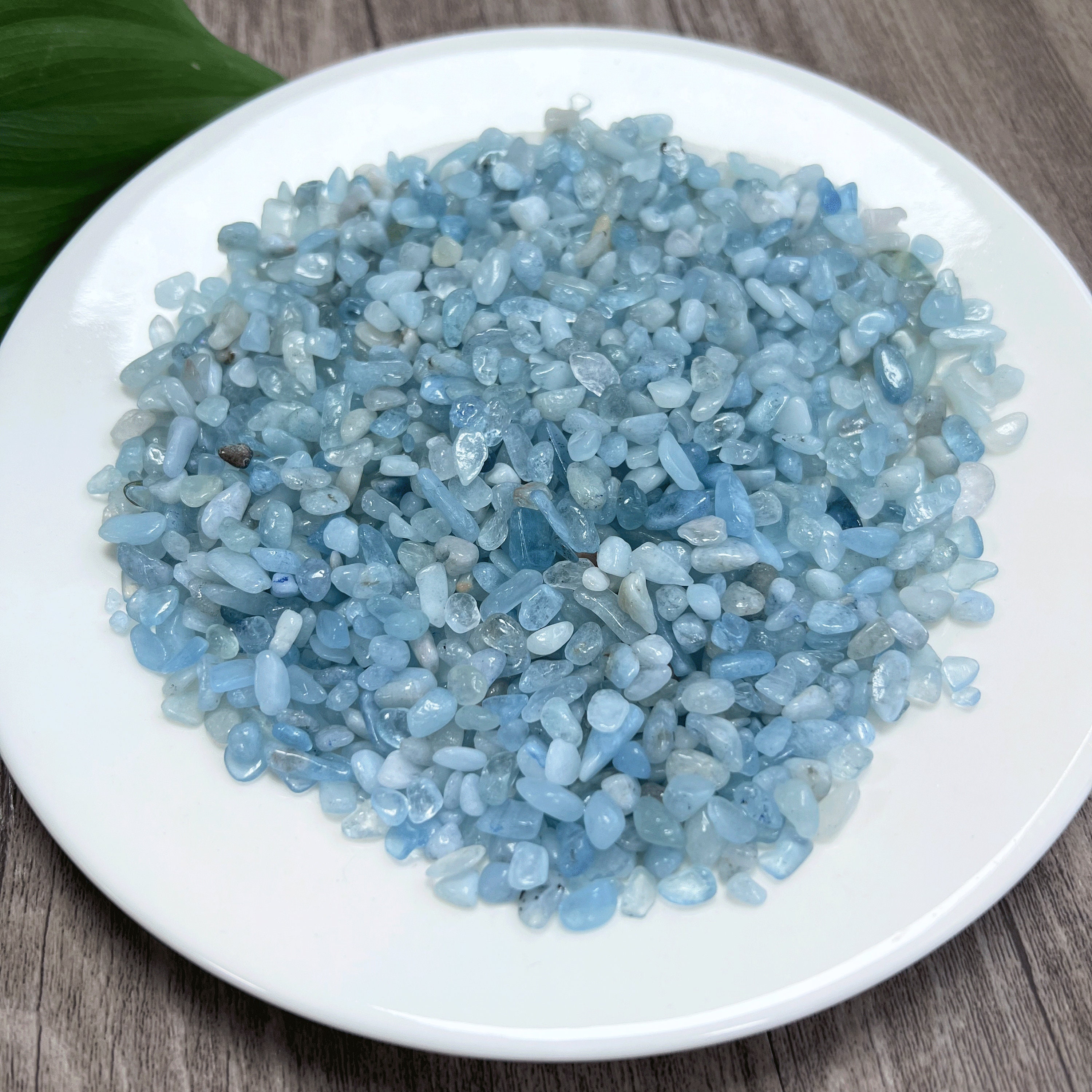 Natural Aquamarine Crystal Chips, Bulk Aquamarine Mini Gemstone Chips ...