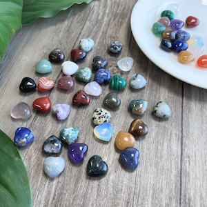 Mini Puffy Crystal Heart, Quartz Crystal Heart Gemstone Carving ...