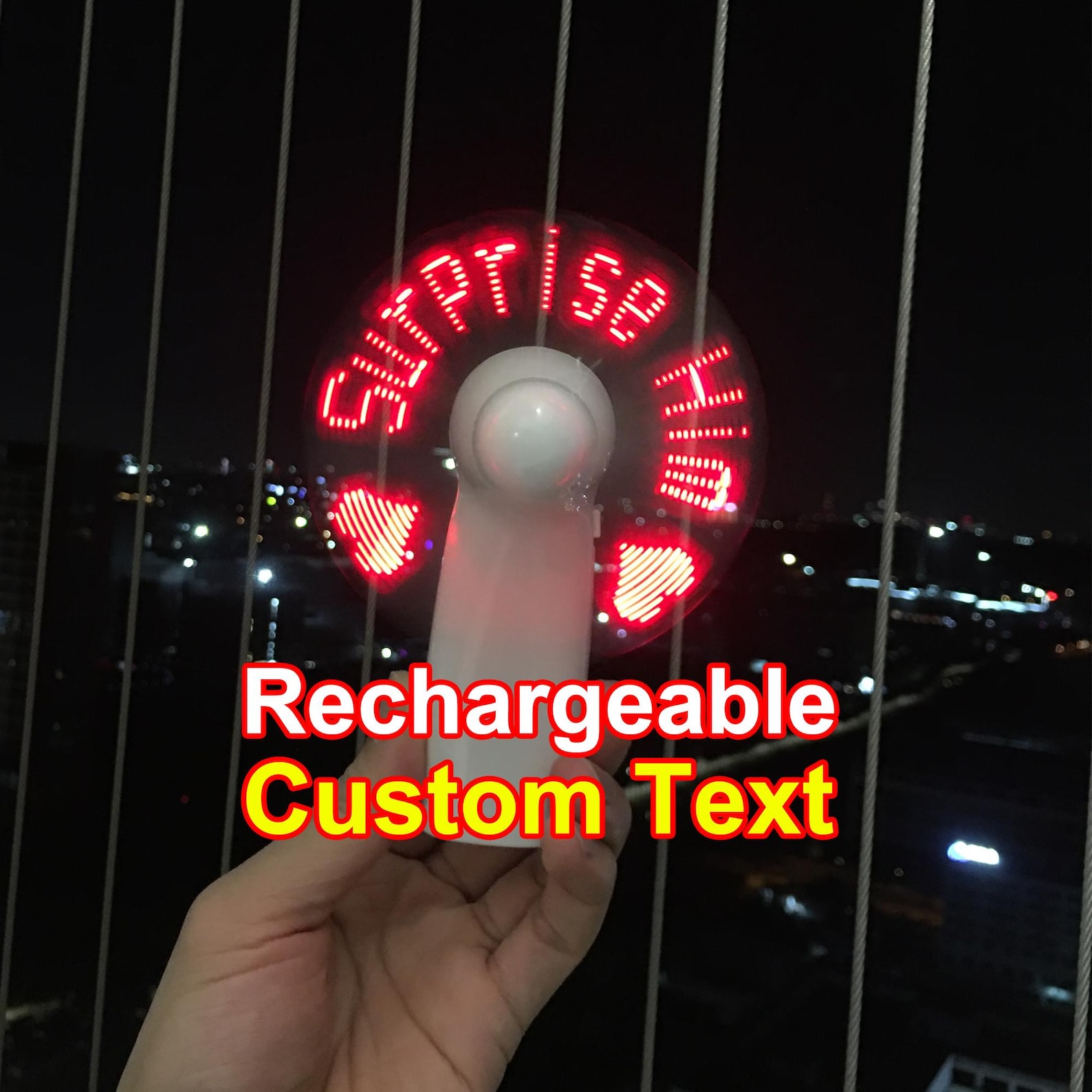 Personalize Fan for Party Favor,party Fan,message Led Hand Fan,led Hand ...
