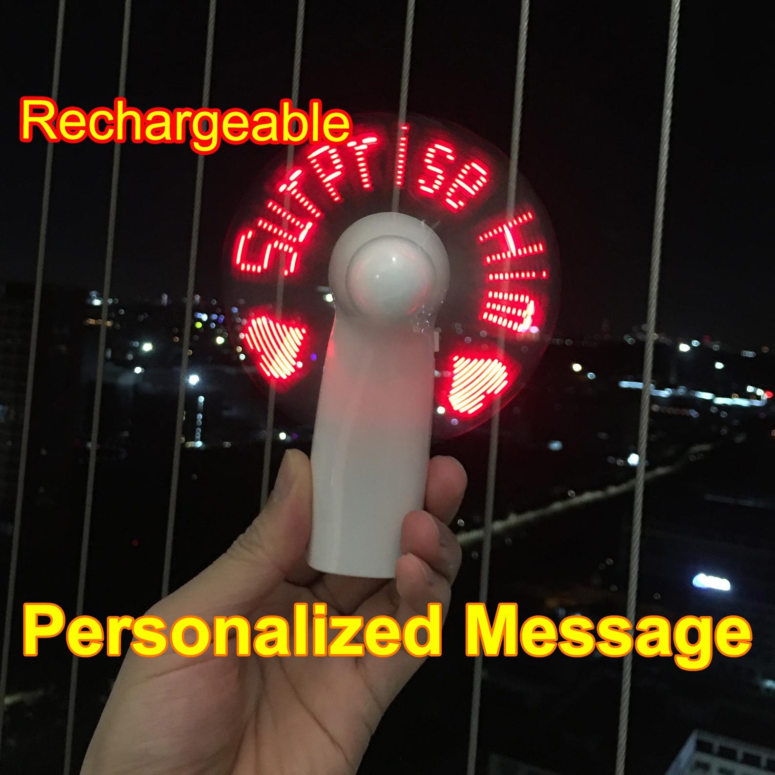 Personalize Fan for Party Favor,party Fan,message Led Hand Fan,led Hand ...