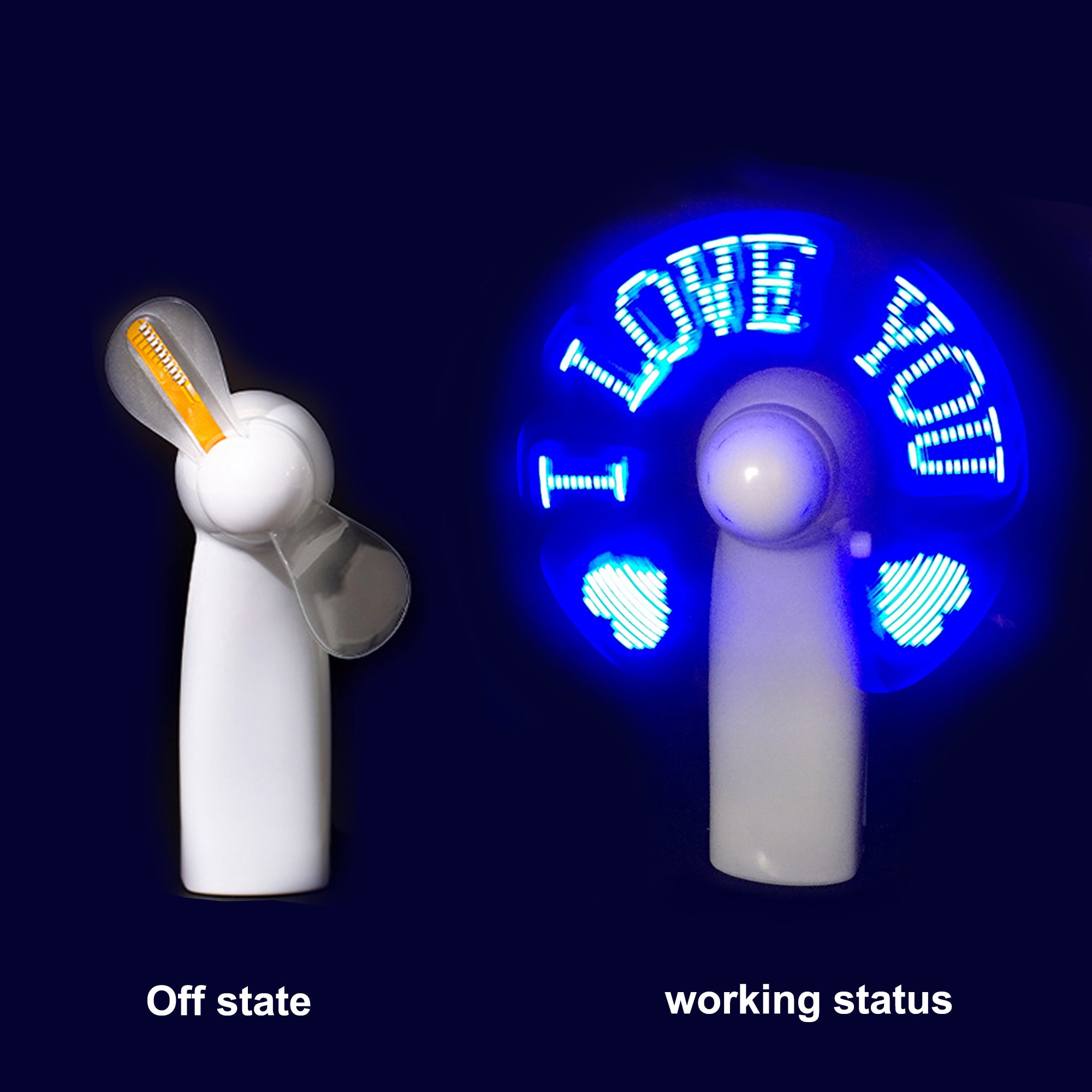 LED Fan,personalize Fan,custom Hand Fan,handheld Fan,mini Fan,light up ...