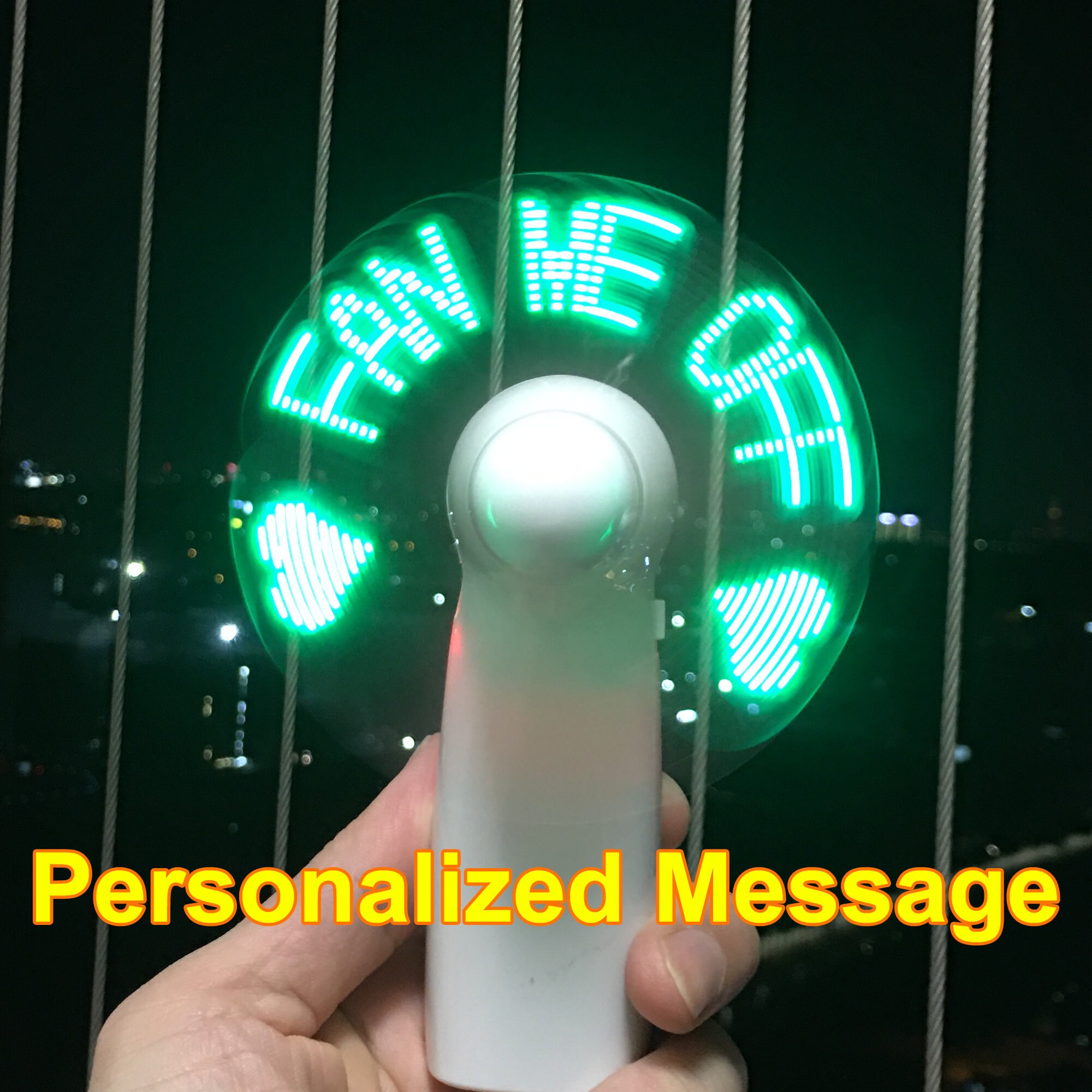 Message Led Hand Fan,light up Fan,mini Fan,handheld Fan,led Hand Fan ...
