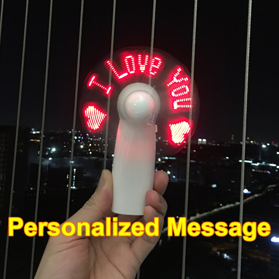 LED Fan,mini Fan,light up Fan,message Led Hand Fan,recharge Fan ...