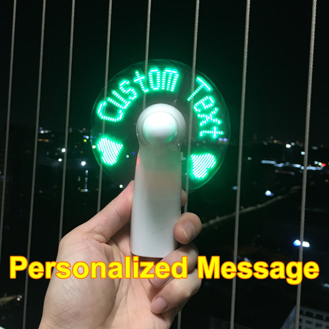 Custom Fan Personalize Fan Led Fan Mini Fan Portable Fan Light up Fan ...