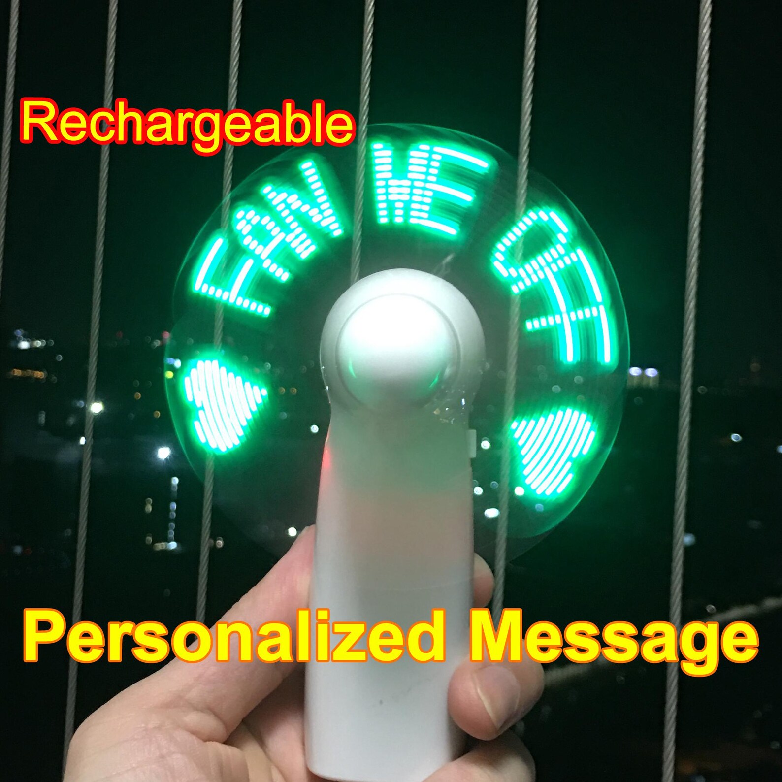 Message Led Hand Fan,light up Fan,mini Fan,handheld Fan,led Hand Fan ...