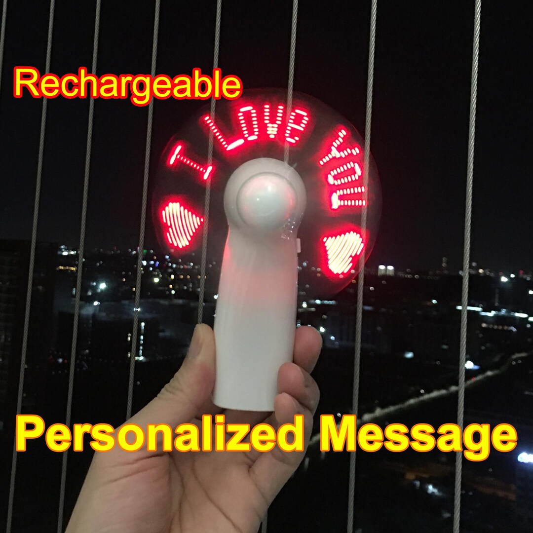 LED Fan,mini Fan,light up Fan,message Led Hand Fan,recharge Fan ...
