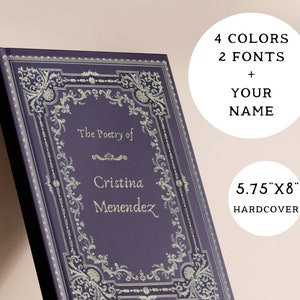 Custom Poetry Journal Personalized Antique Gothic Regency Style ...