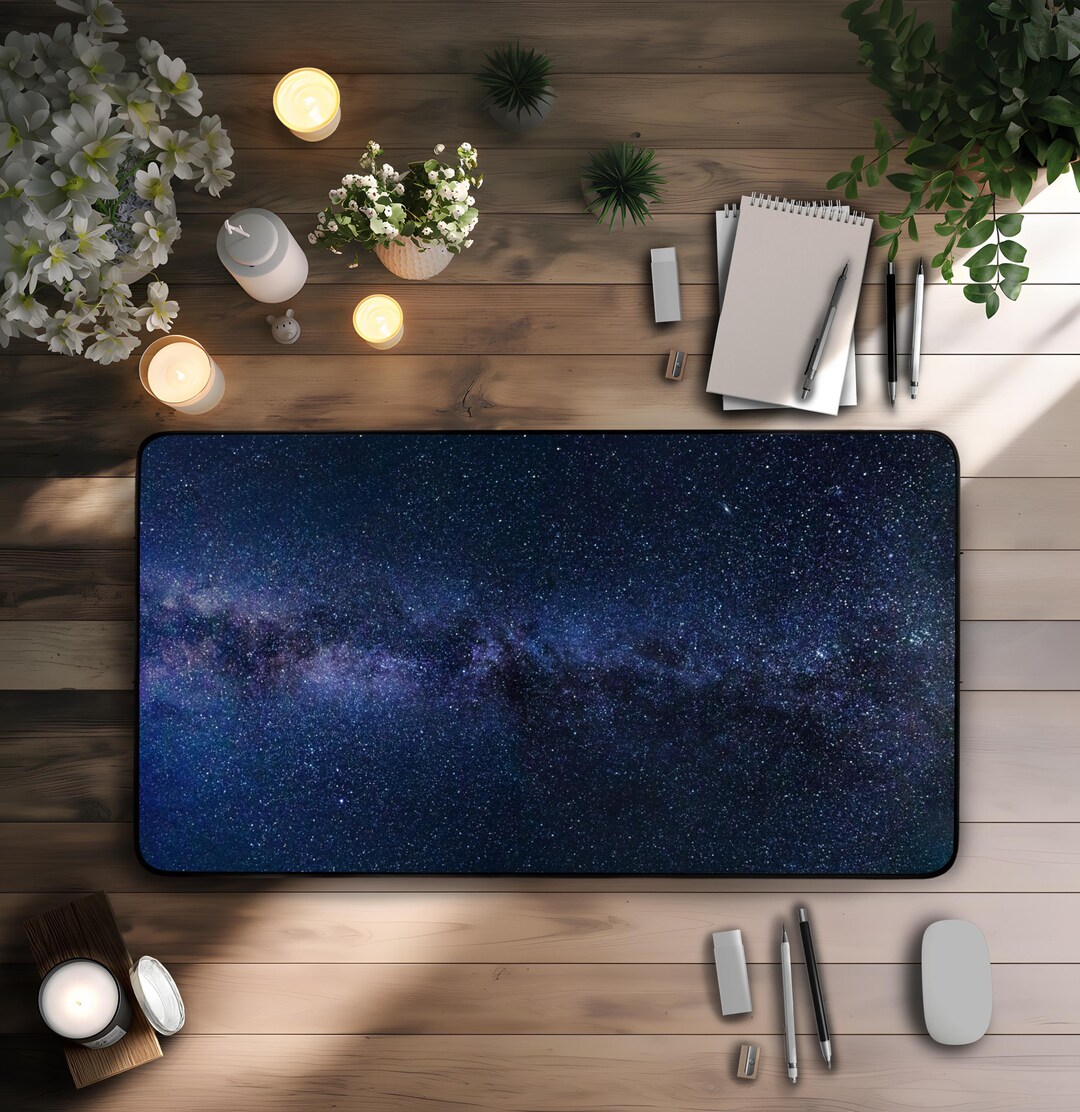 Milky Way Star Deskmat Galaxy Aesthetic Space Scifi Cosmic Celestial ...
