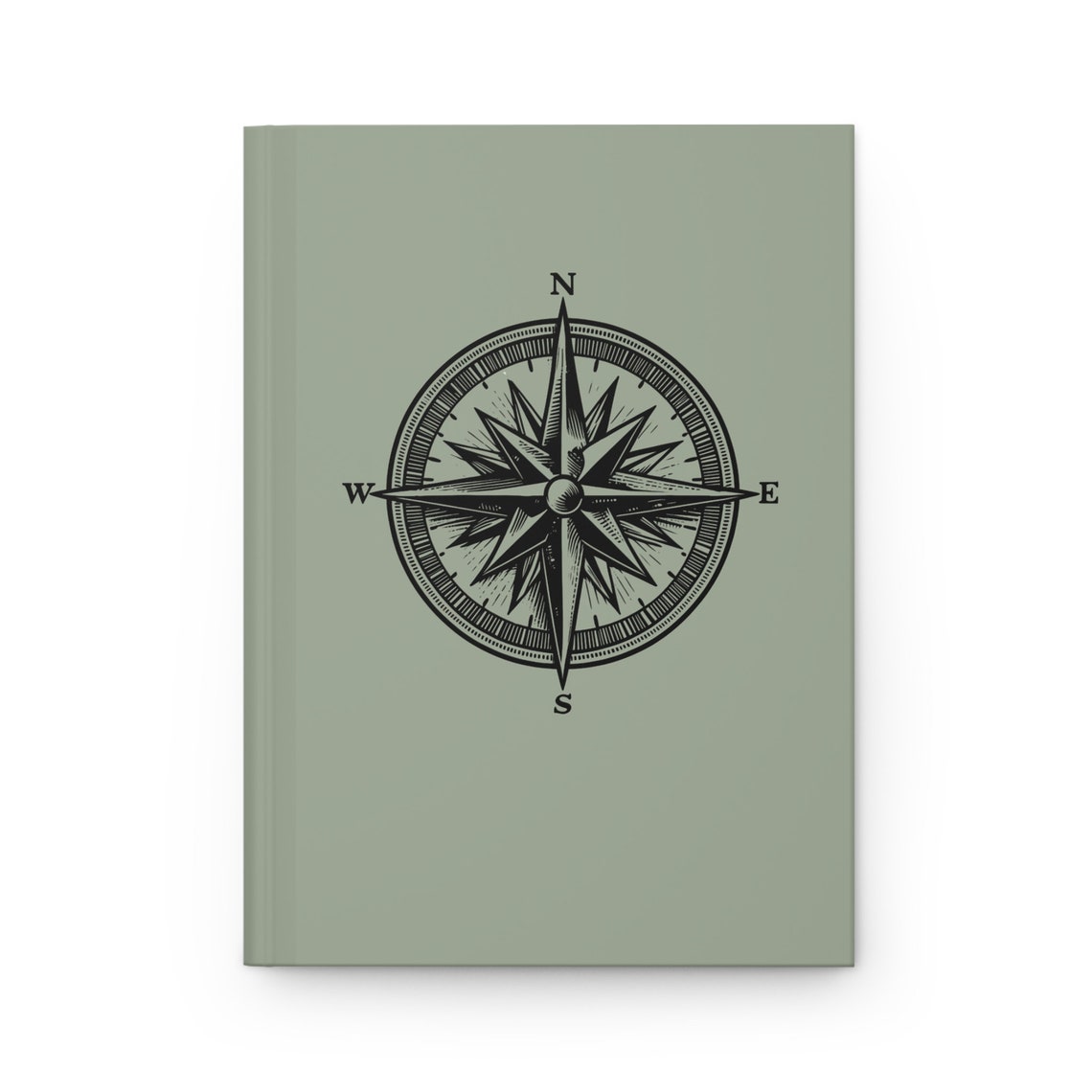 Vintage Compass Rose Journal Elegant Hardcover Navigator's Notebook ...