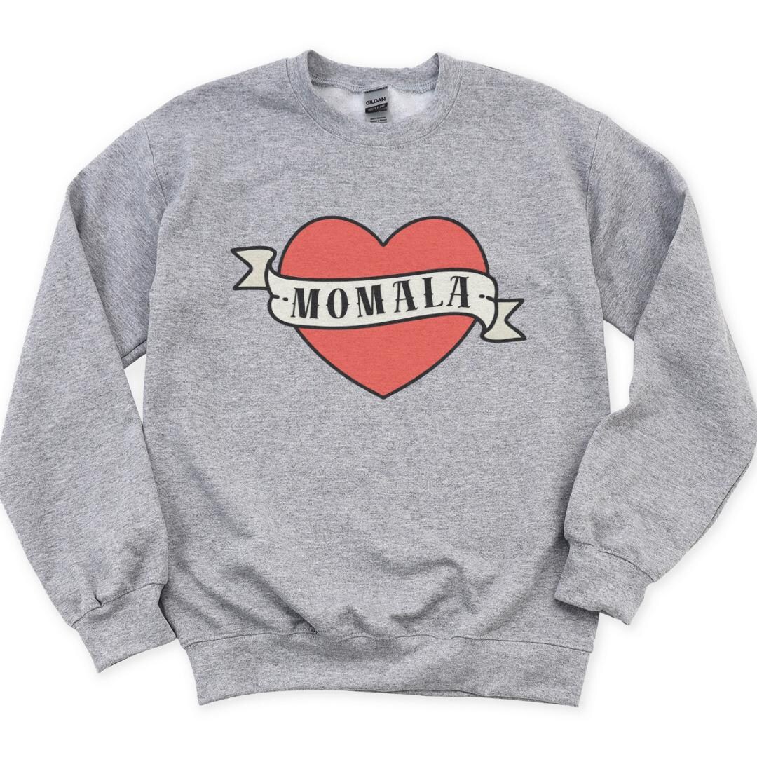Momala Tattoo Retro Style Vintage Sweatshirt, Unisex Kamala Harris 2024 ...