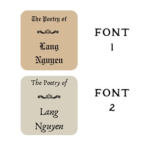 Custom Poetry Journal Personalized Antique Gothic Regency Style ...