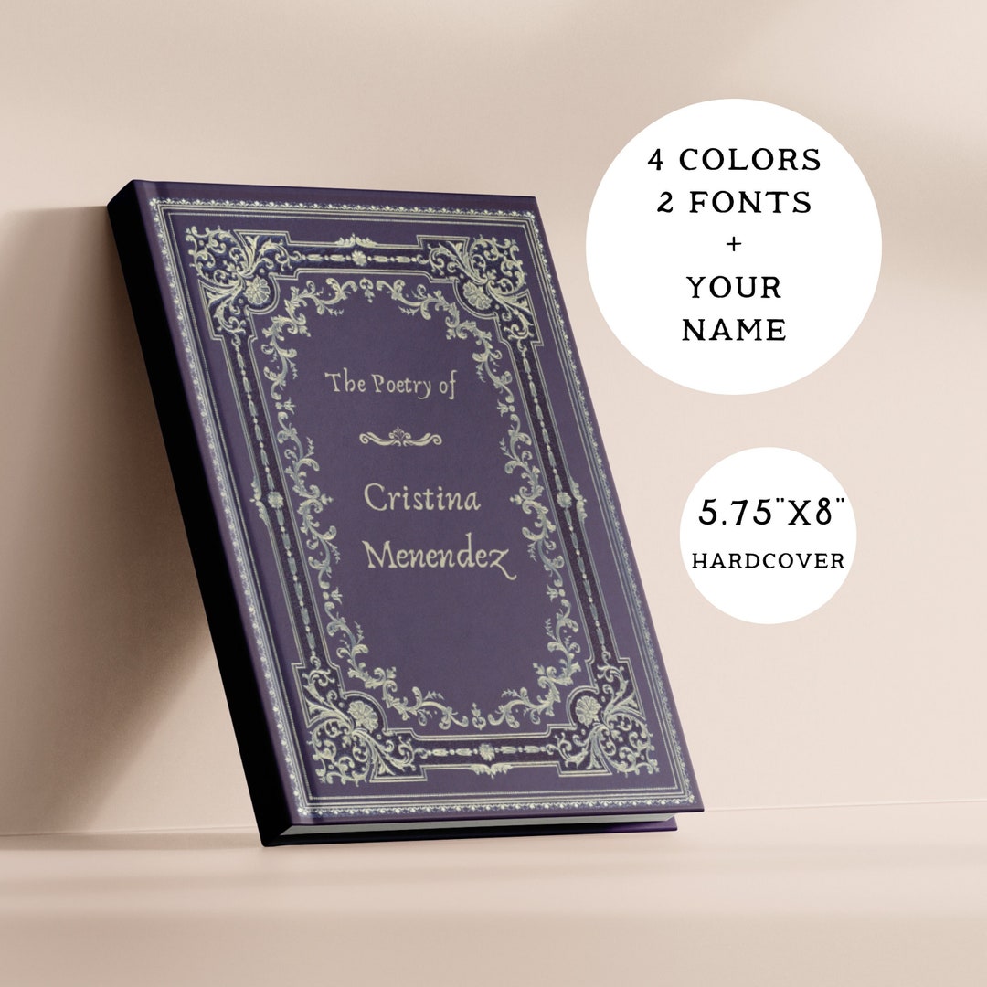 Custom Poetry Journal Personalized Antique Gothic Regency Style ...