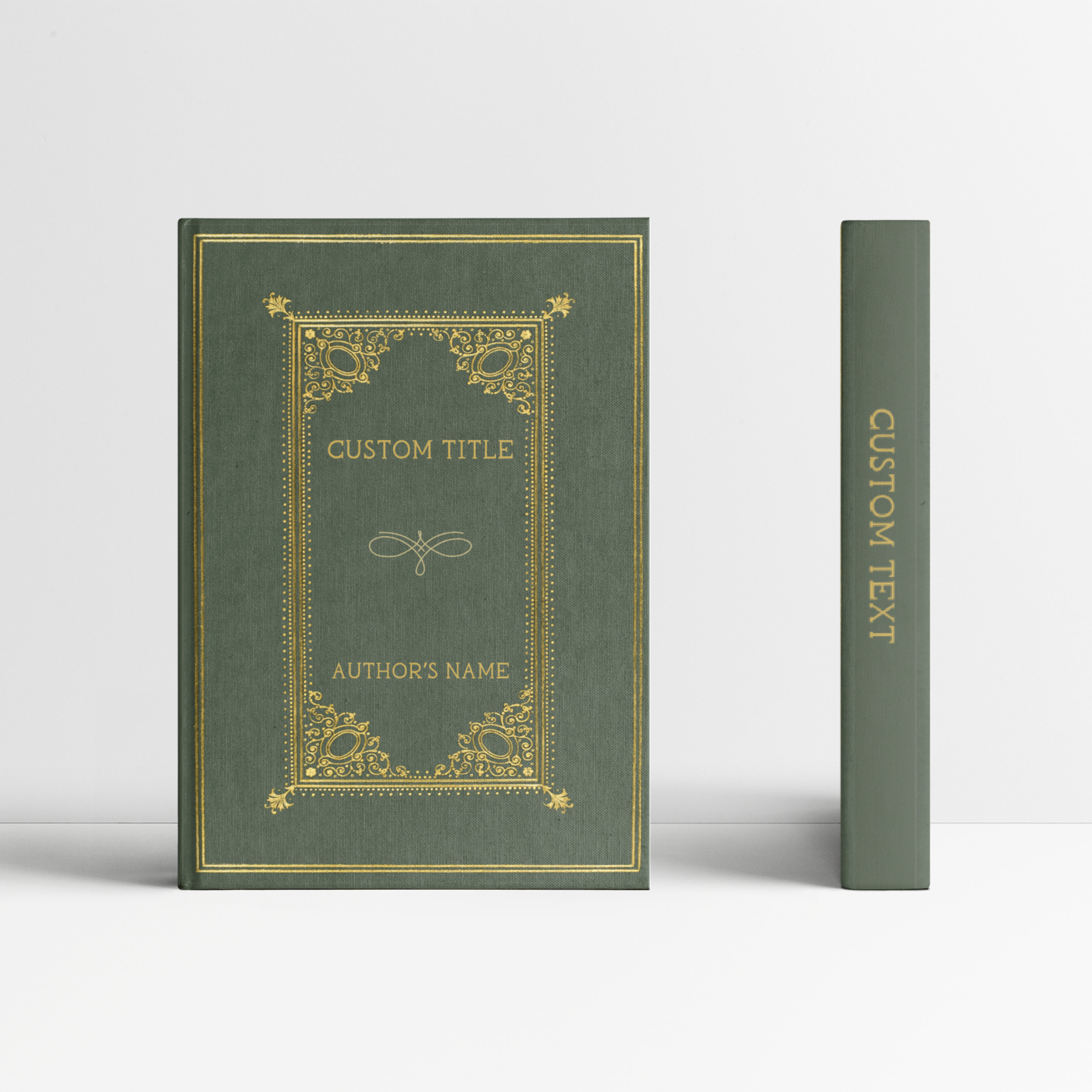 Personalized Gilded Antique Book Style Journal Custom Hardcover Novelty ...