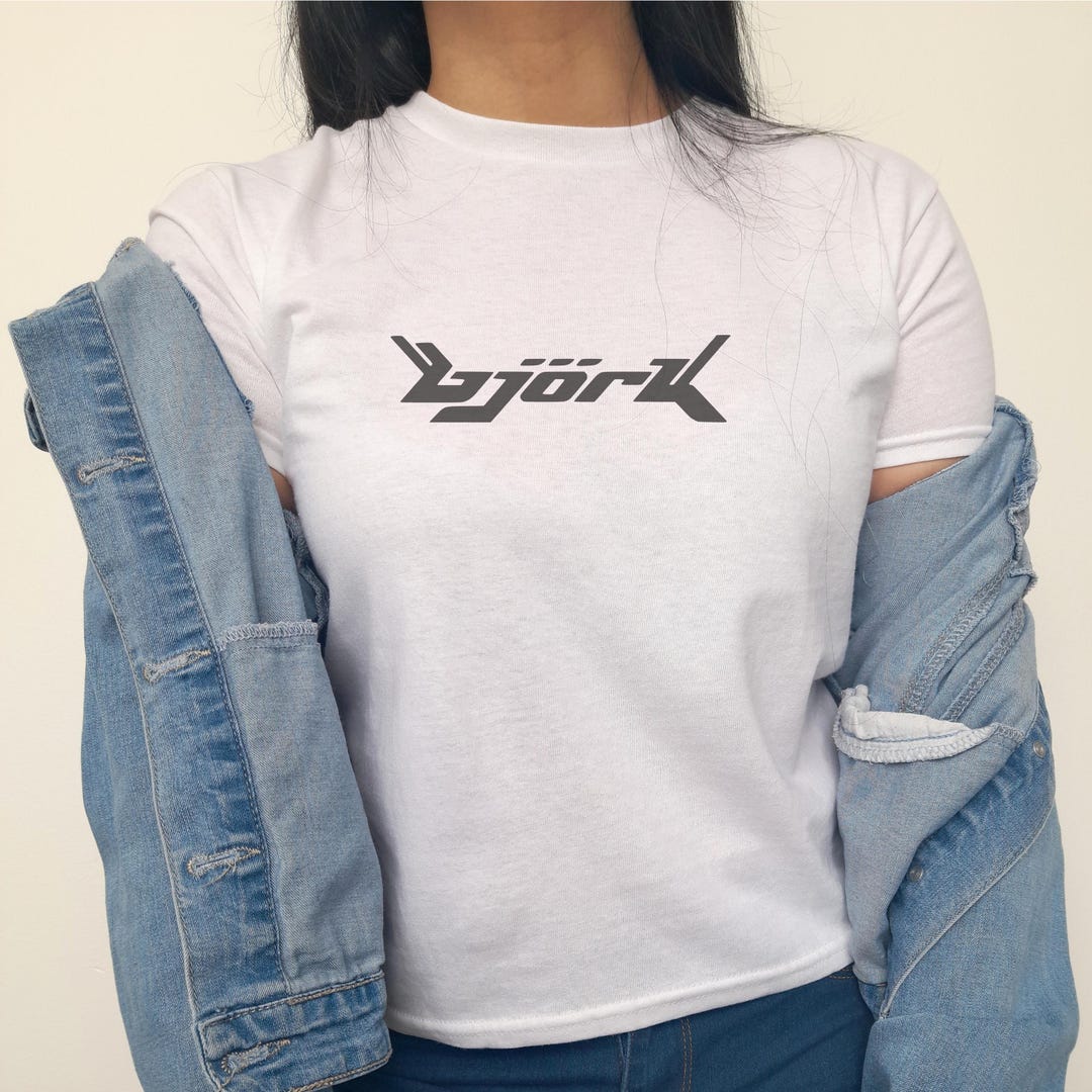 Bjork Baby Tee Vintage Inspired 90s Novelty Tshirt Womens Girlie Retro ...