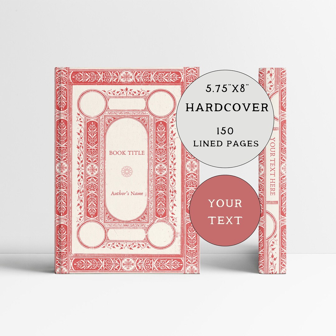 Personalized Medieval Antique Book Style Journal Custom Hardcover ...