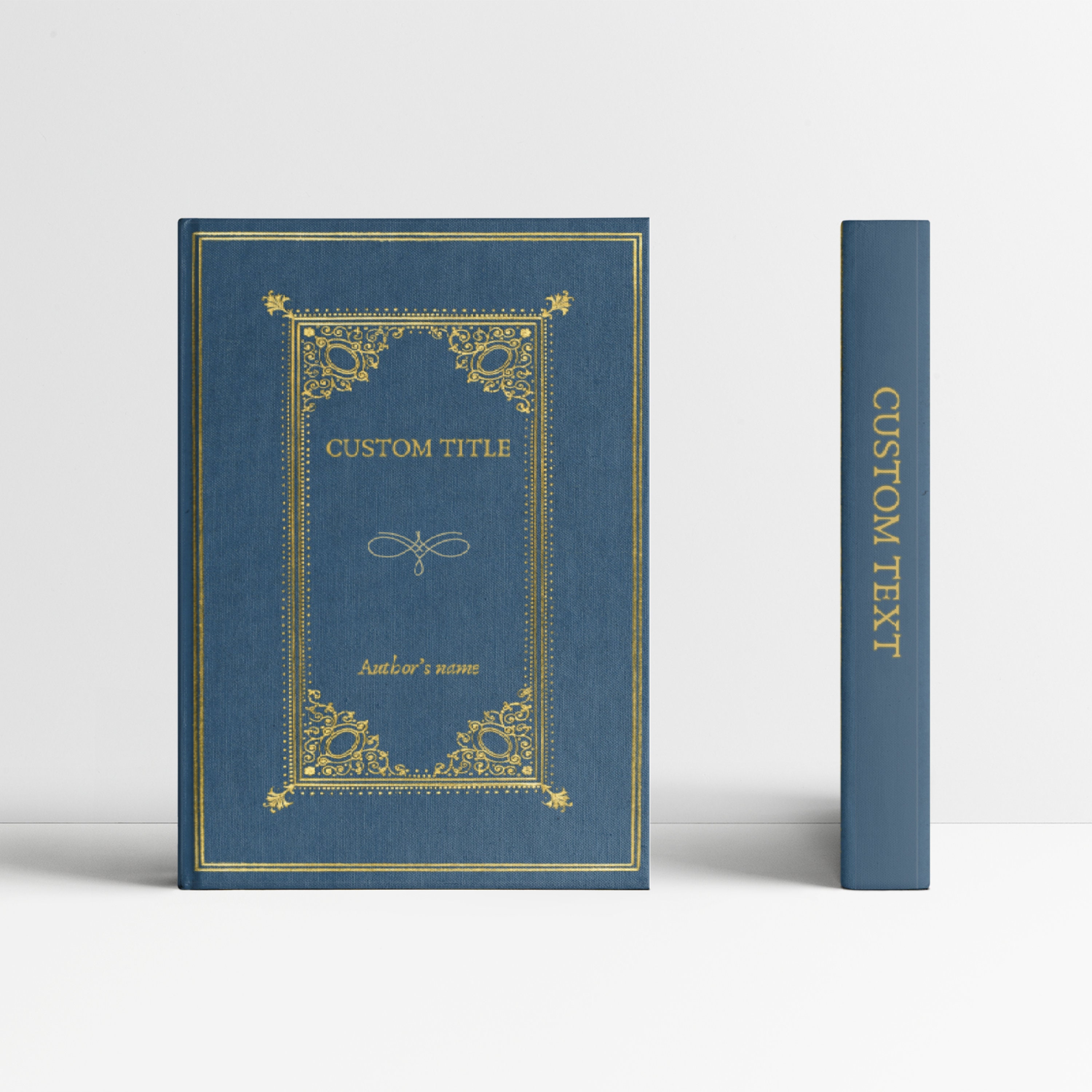 Personalized Gilded Antique Book Style Journal Custom Hardcover Novelty ...