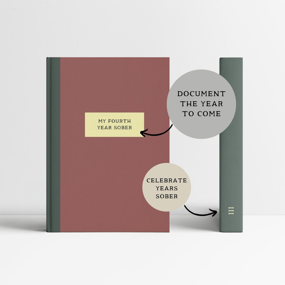 Custom Years of Sobriety AA Sober Birthday Journal "my [next] Year ...