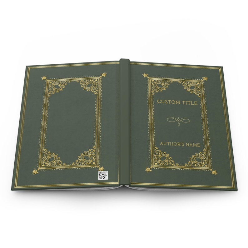 Personalized Gilded Antique Book Style Journal Custom Hardcover Novelty ...