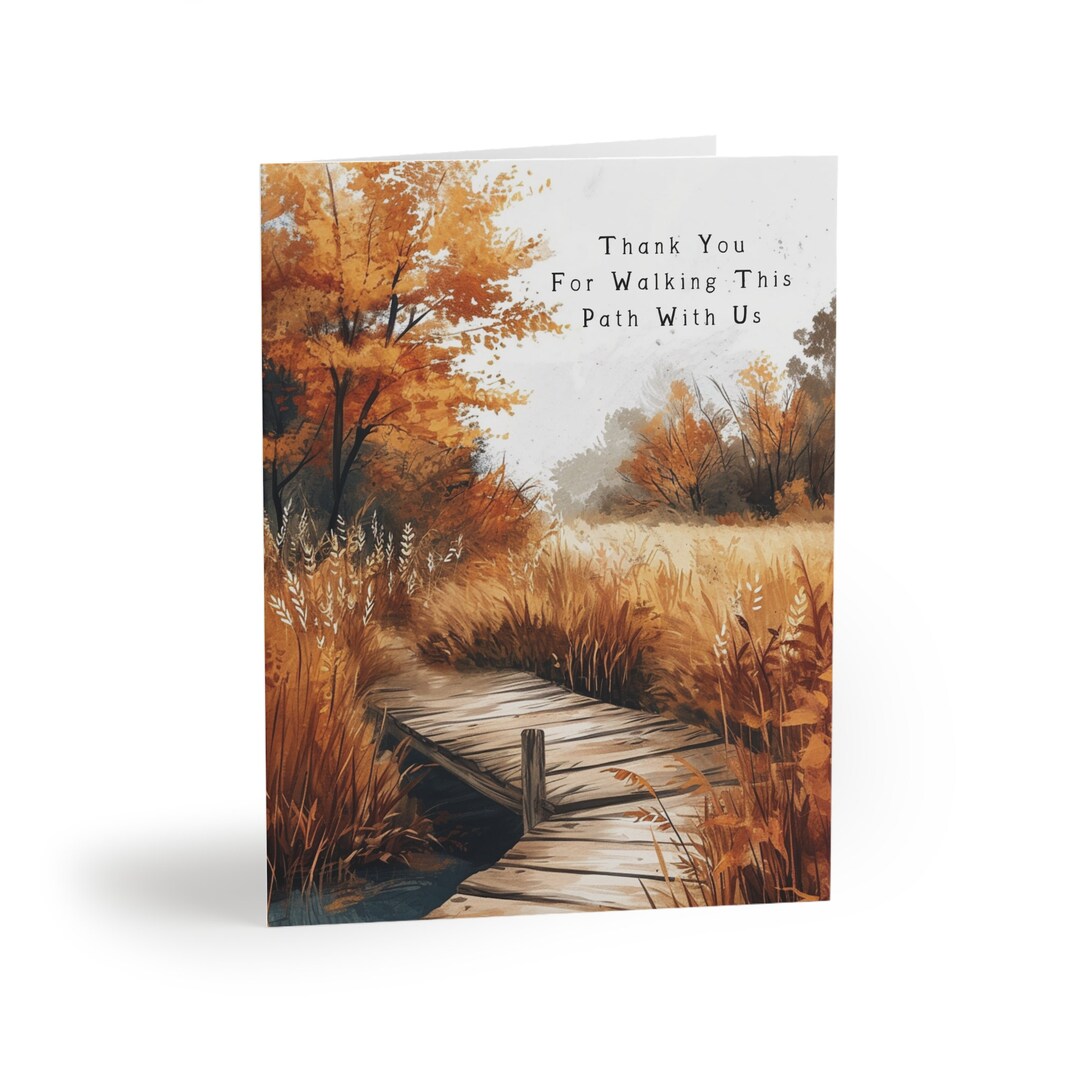 Set of Bereavement Thank You Cards Personalized Sympathy ...