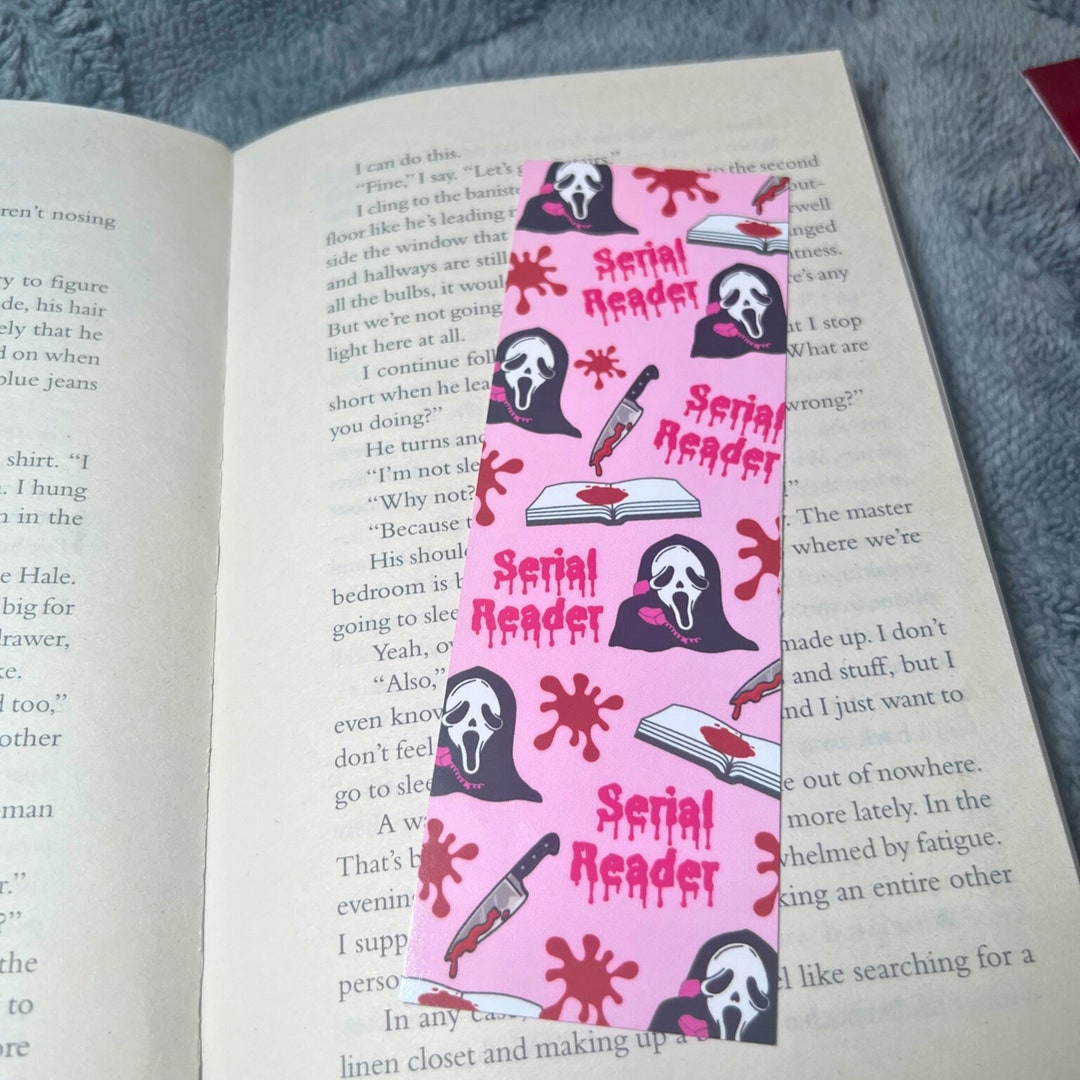 Serial Reader Bookmark / Ghost Face Bookmark / Horror Bookmark / Funny ...