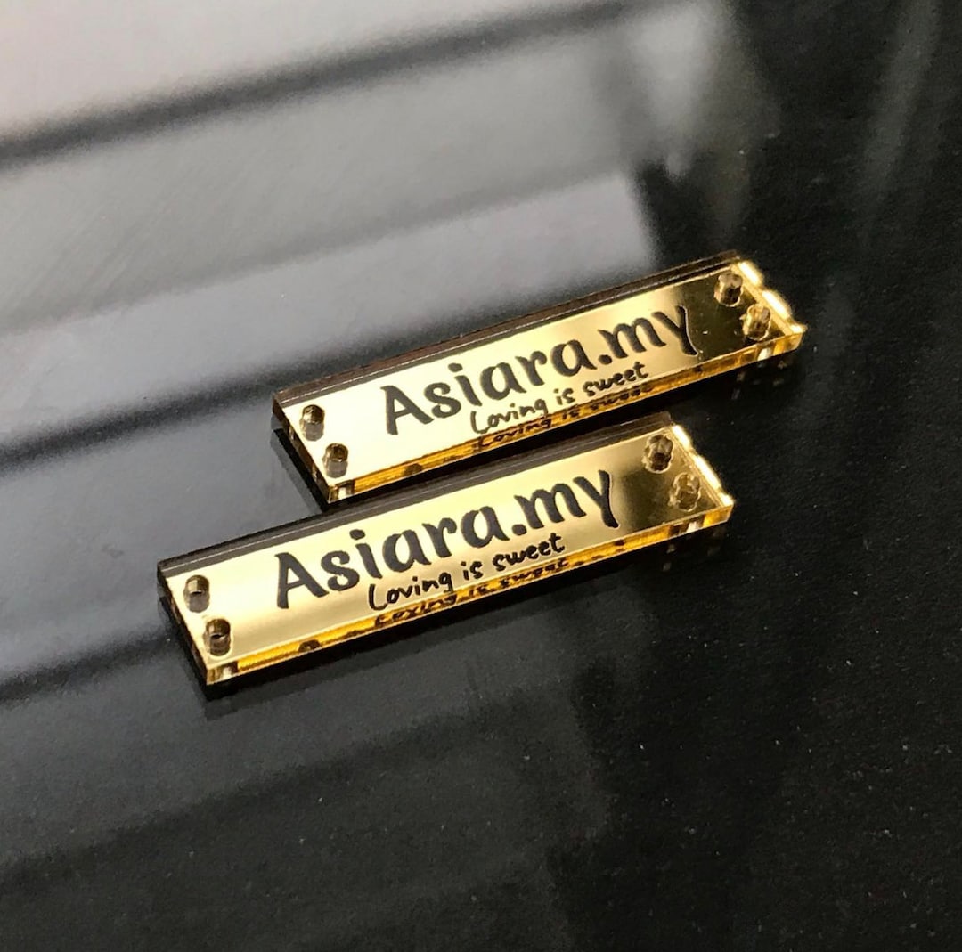 Custom Mirrored Plexiglass Plates Rectangular Gold or Silver Baptism ...