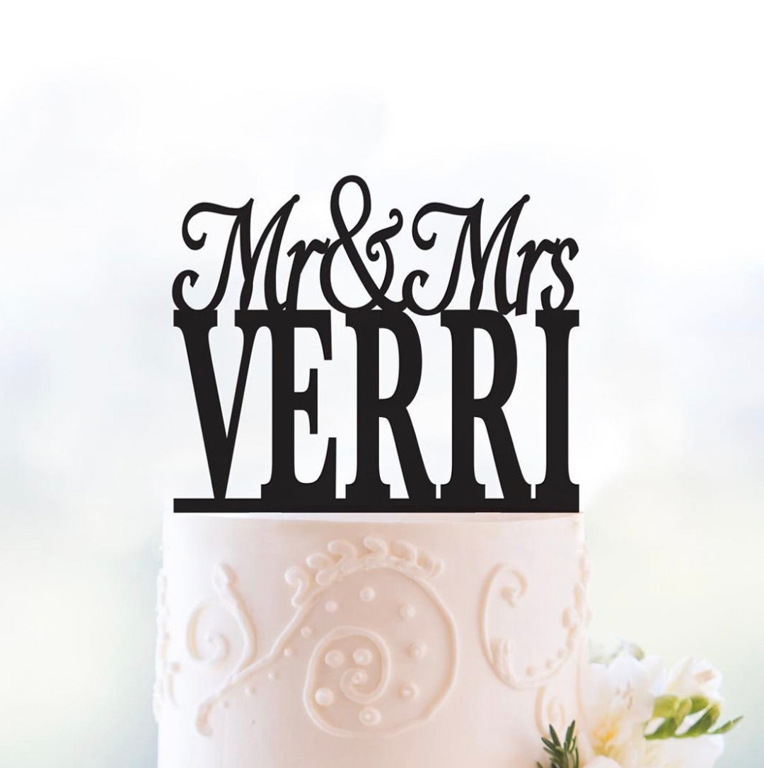 Personalized Plexiglas Cake Topper With Laser Engraving Written ...